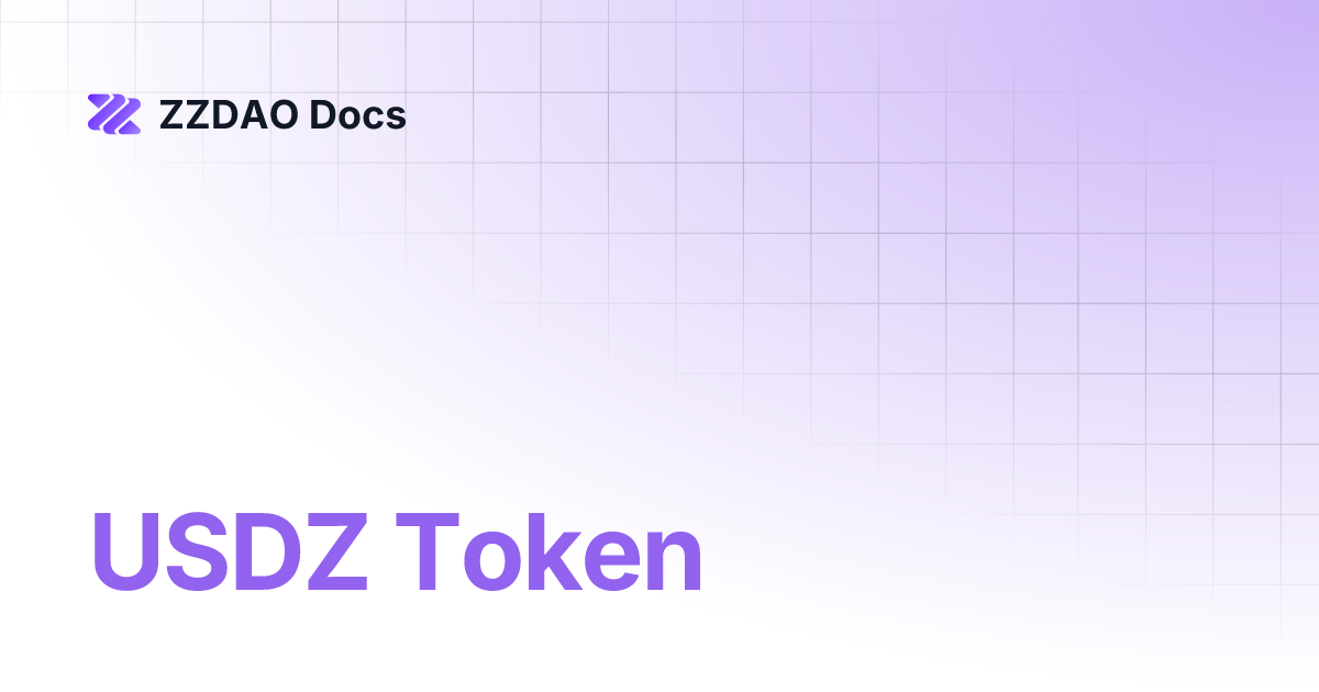 USDZ Token | ZZDAO Docs